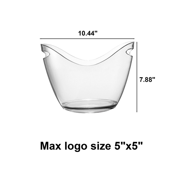 Ice Bucket Clear Acrylic | EverythingSwag USA
