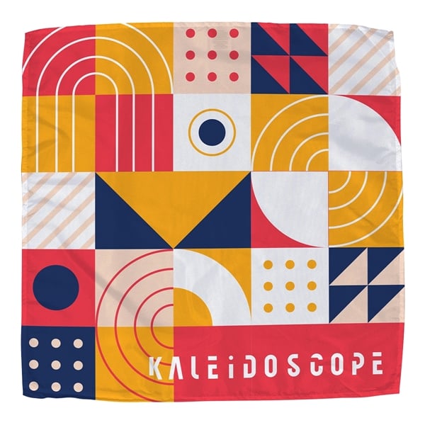 Poly Micro-Peach Bandana 21- x 21- - Full Color | EverythingSwag USA