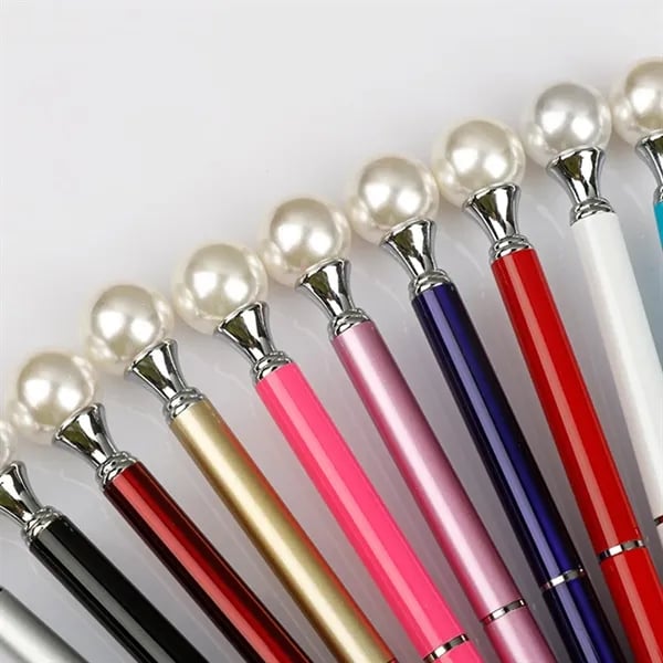 Big Pearl Metal Ballpoint Pen | EverythingSwag USA