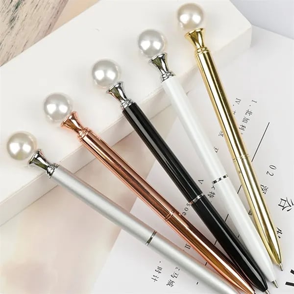 Big Pearl Metal Ballpoint Pen | EverythingSwag USA