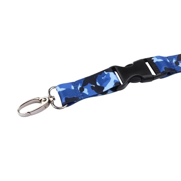 3/4" Polyester Detachable Lanyard W/ Breakaway & Oval Clasp ...