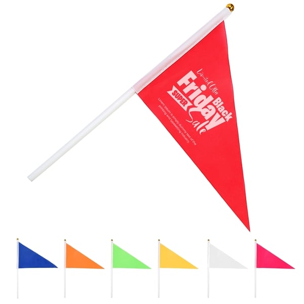 Triangle Hand Wave Stick Flag | EverythingSwag USA