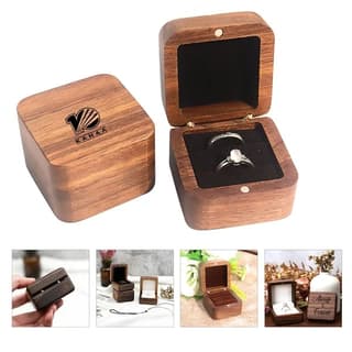 Wooden Jewelry Ring Box | EverythingSwag USA