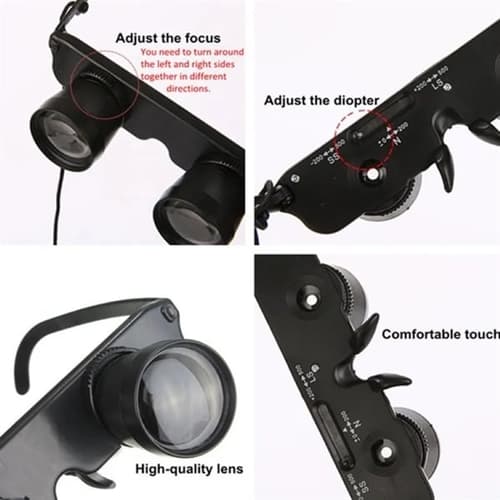 Head-Mounted Hand-Free Binoculars Fishing Glasses Magnifying ...