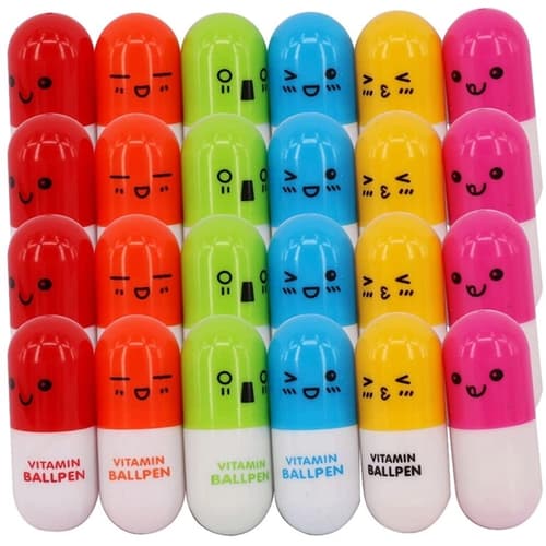 Mini Retractable Telescopic Pill Ball Capsule Point Pen ...