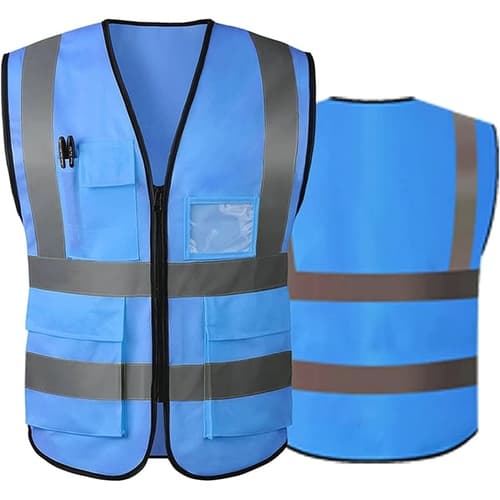 High Visibility Reflective Safety Vest With Multi Pockets ...