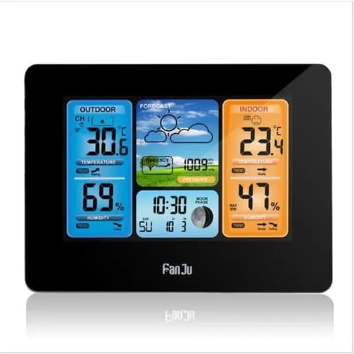 Wireless Weather Station Clock With Outdoor Sensor | EverythingSwag USA