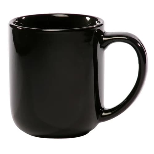 16 oz. Smooth Molded Glossy Coffee Mugs w/ High-curved Grip ...