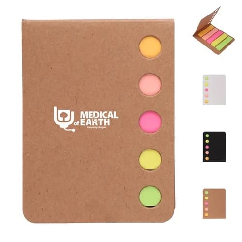 5 Color Pocket Sticky Notes Memo Book and Tape Flags | EverythingSwag USA